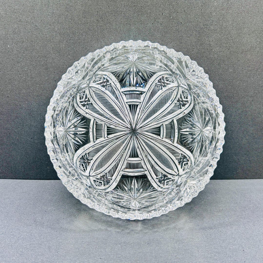 Vintage Dazzling Hand-cut Crystal Bowl | Made in Poland | Irena Pattern ...
