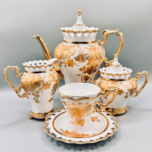 Elegant Tea Set - Etsy