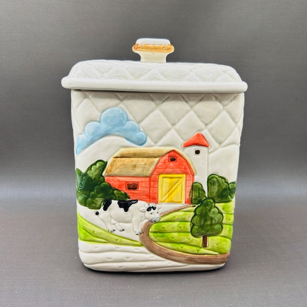 Otagiri Cow Cookie Jar - Etsy