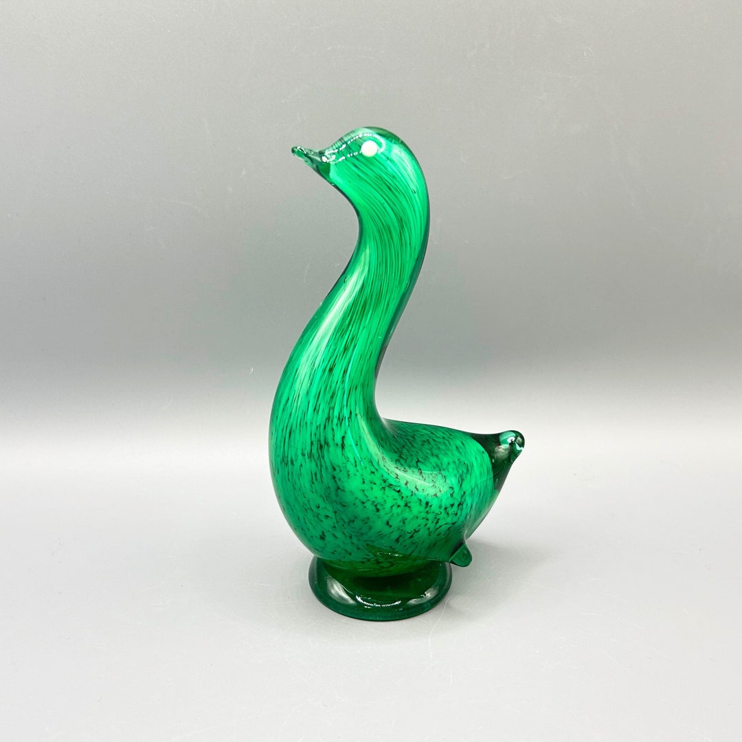 Charming Vintage Altaglass Duck Glass Figurine Hand-blown Treasure ...