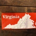 Virginia State 3D Printed Topographic Map Model College University Gift ...