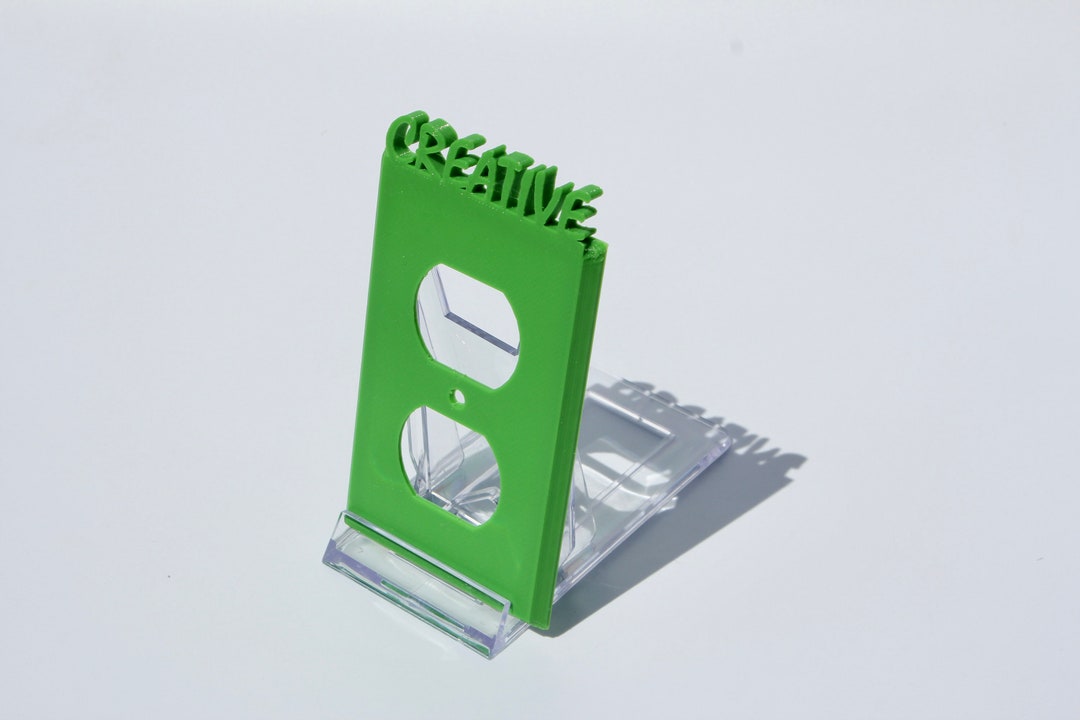 Creative Outlet - Outlet Cover - Home Decor - Craft Room- 3D Printed ...