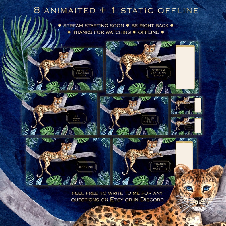 Twitch Animated Stream Starting Soon Screen Scenes With Chat | Etsy