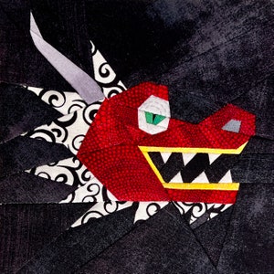 Chinese Dragon & Fu - Lunar New Year Foundation Paper Piecing Quilt ...