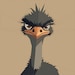 Grumpy Emu - Australia's Tallest Native Bird Foundation Paper Piecing ...
