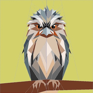 Angry Owl - Tawny Frogmouth, Australian Bird Foundation Paper Piecing ...