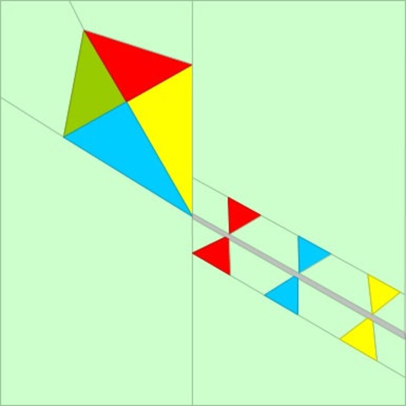 Digital FPP Kite Pattern, Fall Foundation Paper Piecing Quilt Pattern ...