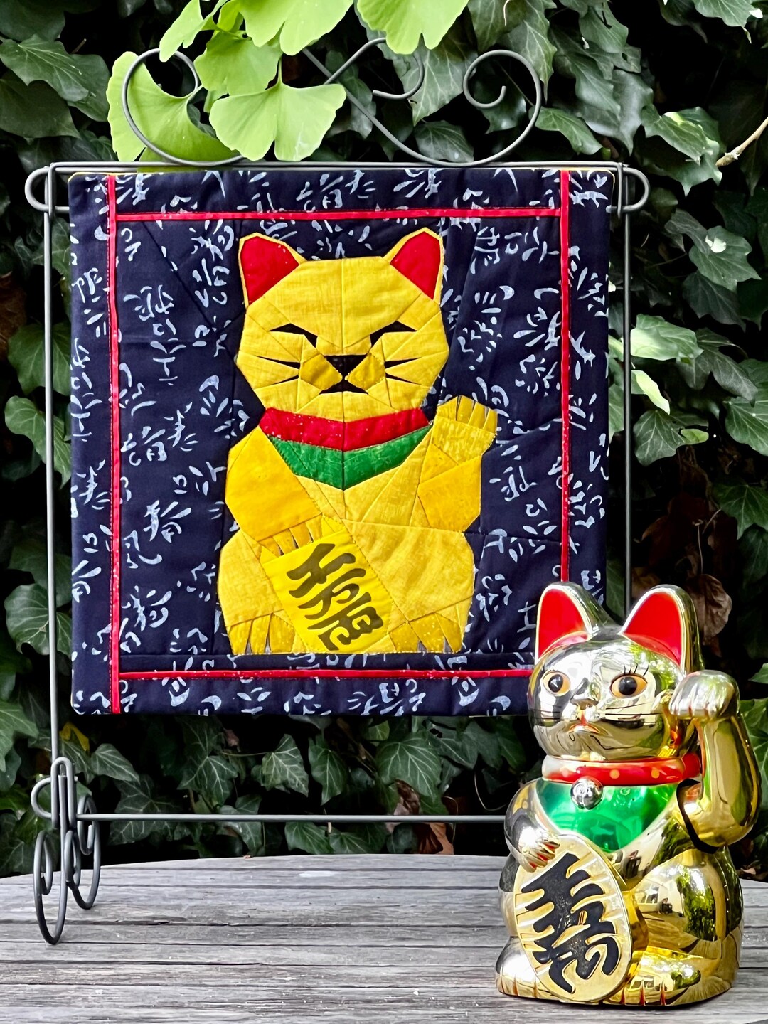 Lucky Cat - Japanese Maneki Neko - Foundation Paper Piecing Quilt ...