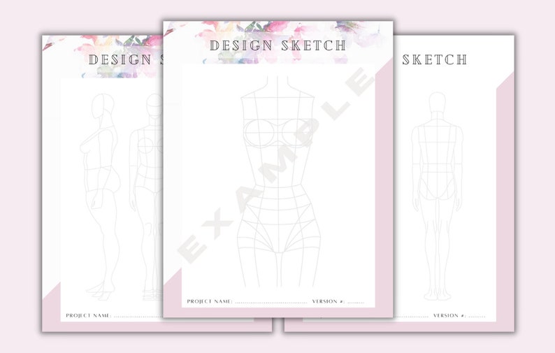 Sewing Planner, Sewing Journal, PDF Printable, Body Measurements Chart ...