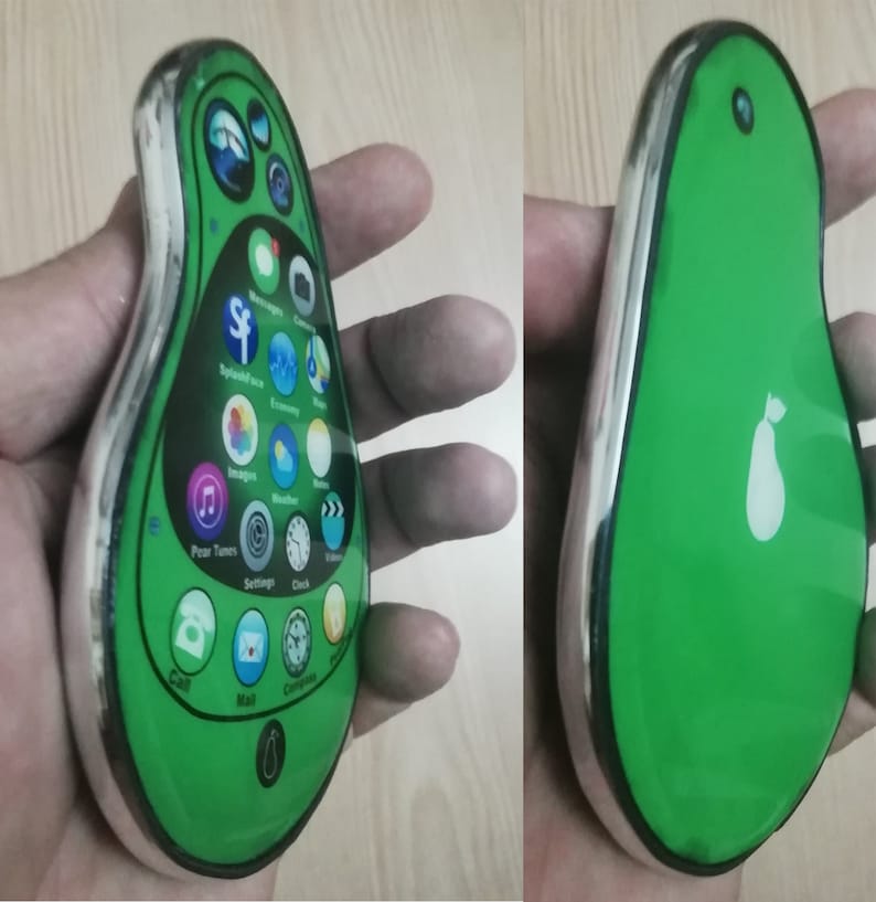 Non-working Fake Toy Transparent Handmade Shaped Pro Max Pear Phone ...