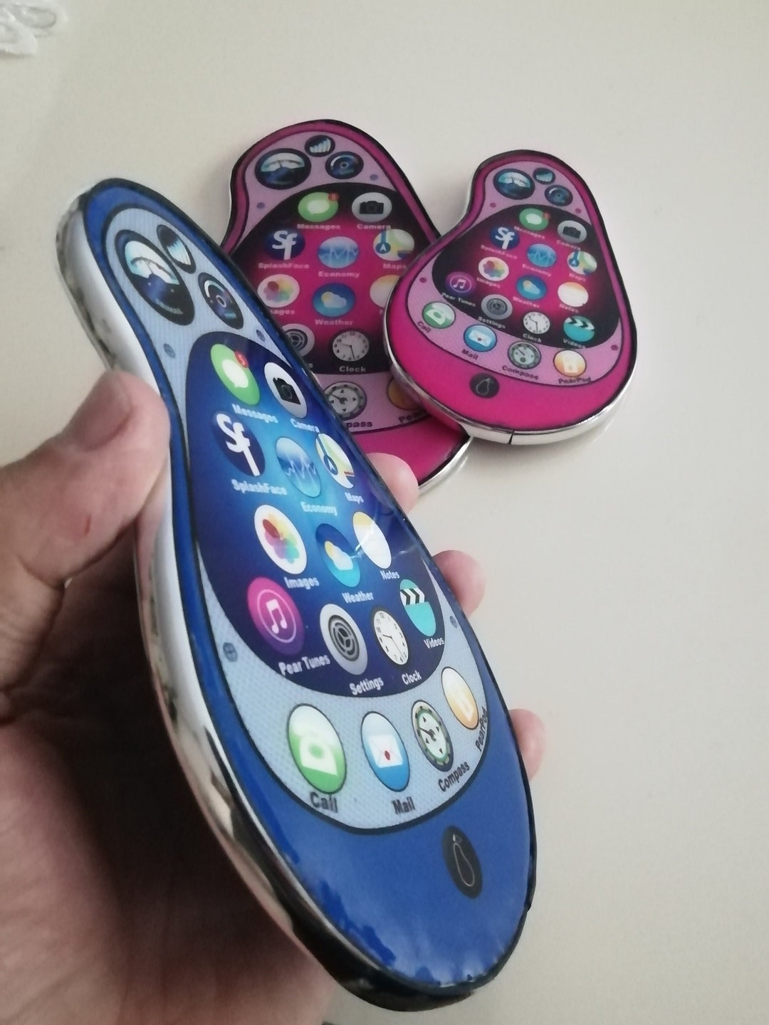 Non-working Fake Toy Transparent Handmade Shaped Pro Max Pear Phone ...