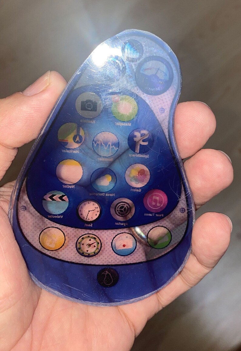 Non-working Fake Toy Transparent Handmade Pear Phone iPhone Made of ...