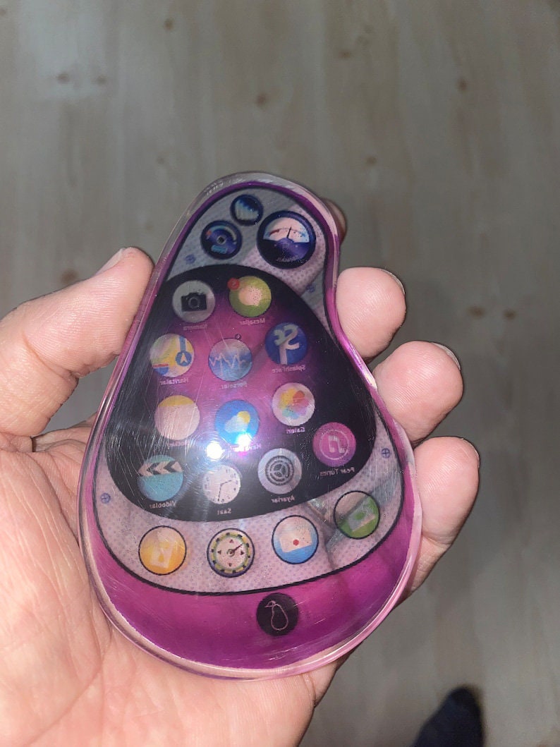 Non-working Fake Toy Transparent Handmade Pear Shaped Phone Made of ...