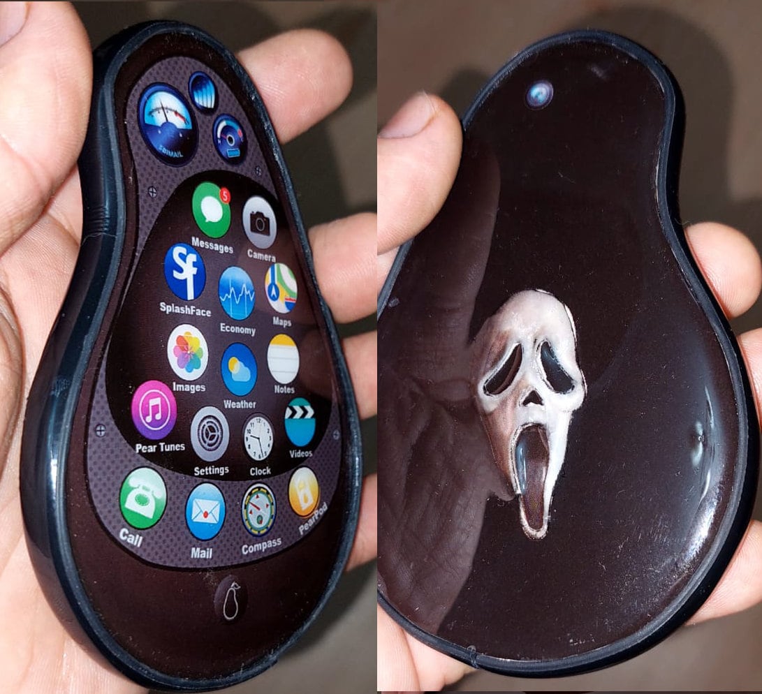 Non-working Fake Toy Transparent Handmade Shaped Pro Max Pear Phone ...