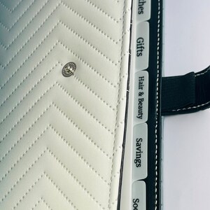 A6 White Divider Envelopes, Minimalist Tabbed Cash Wallets, Set of 5 ...