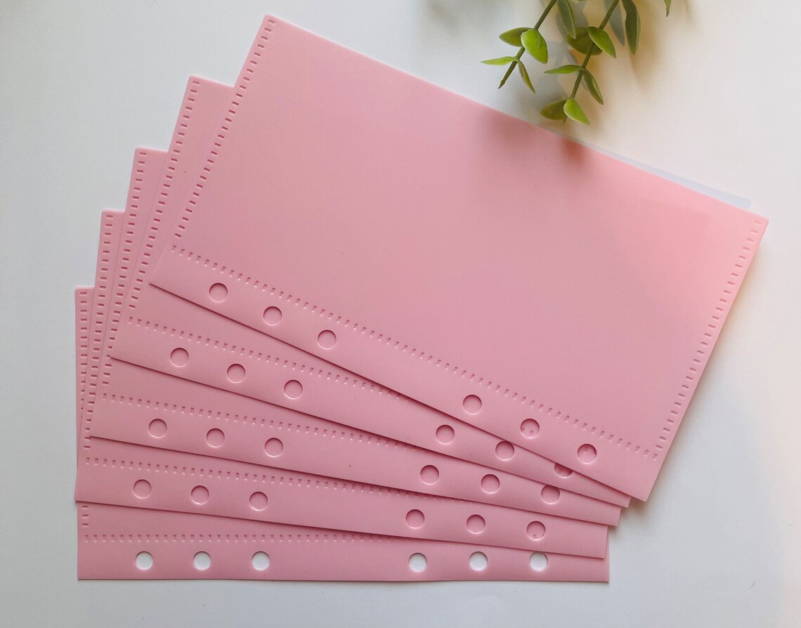 Pink A6 Set of 5 Cash Envelopes, Cash Envelopes for Budget Binder, for ...