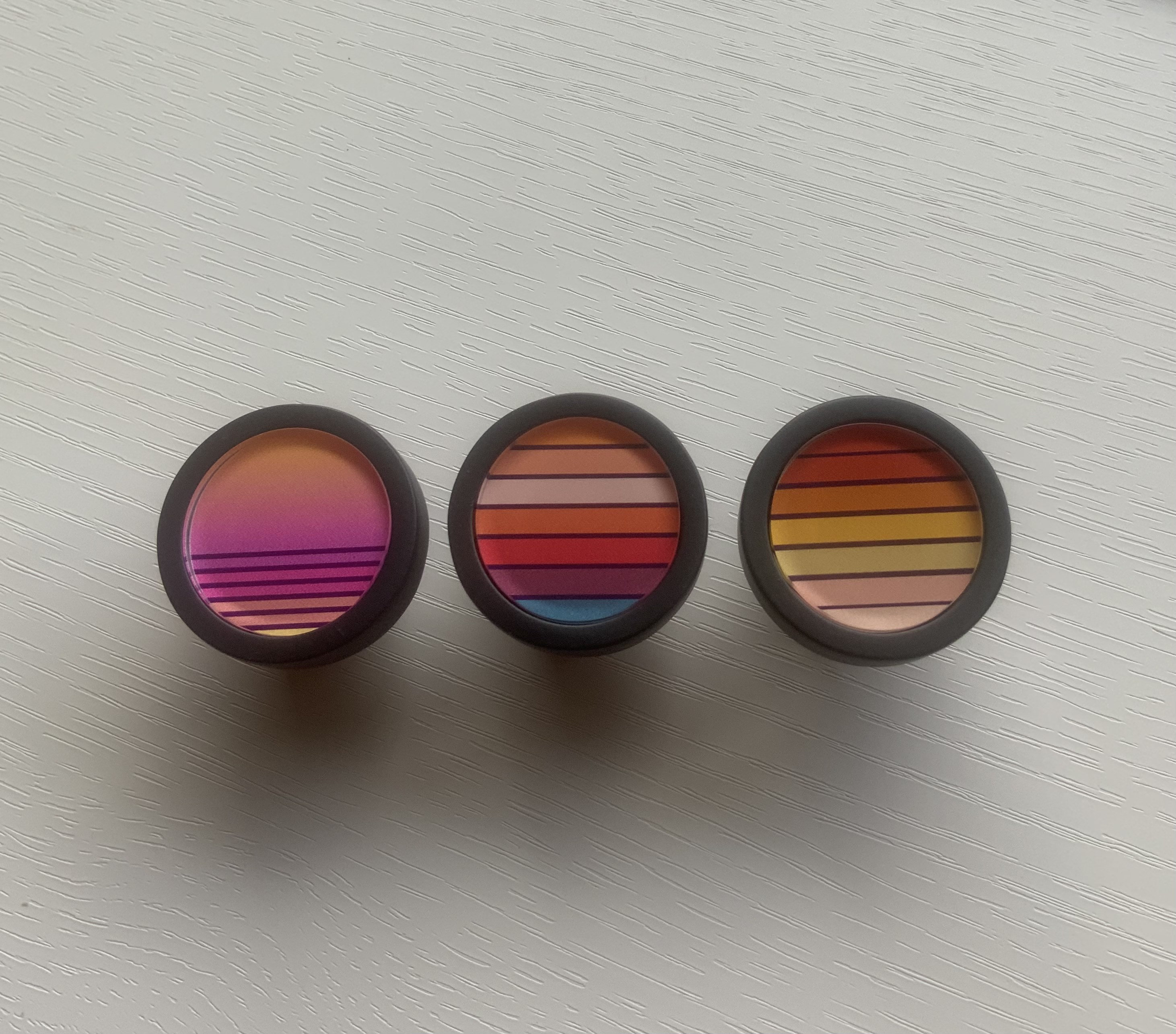 Matt Black, 80’s Retro Sunset, Glazed, Cupboard Knob / Drawer or ...