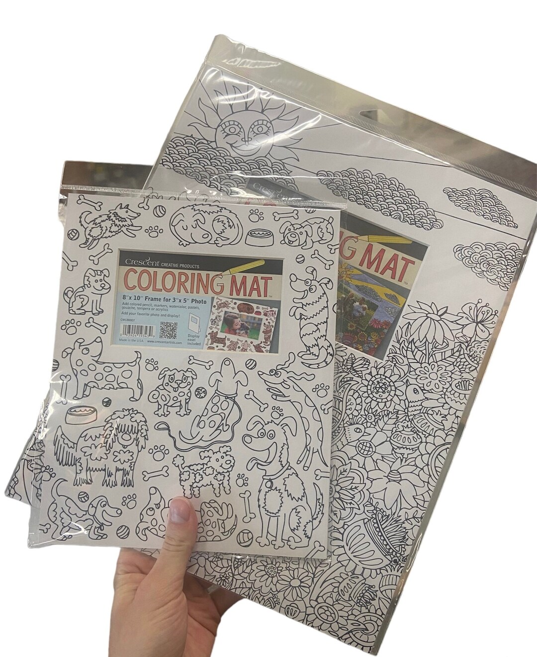 Crescent Creative Products Kit Coloring Mat, Doodle, Animals Coloring ...