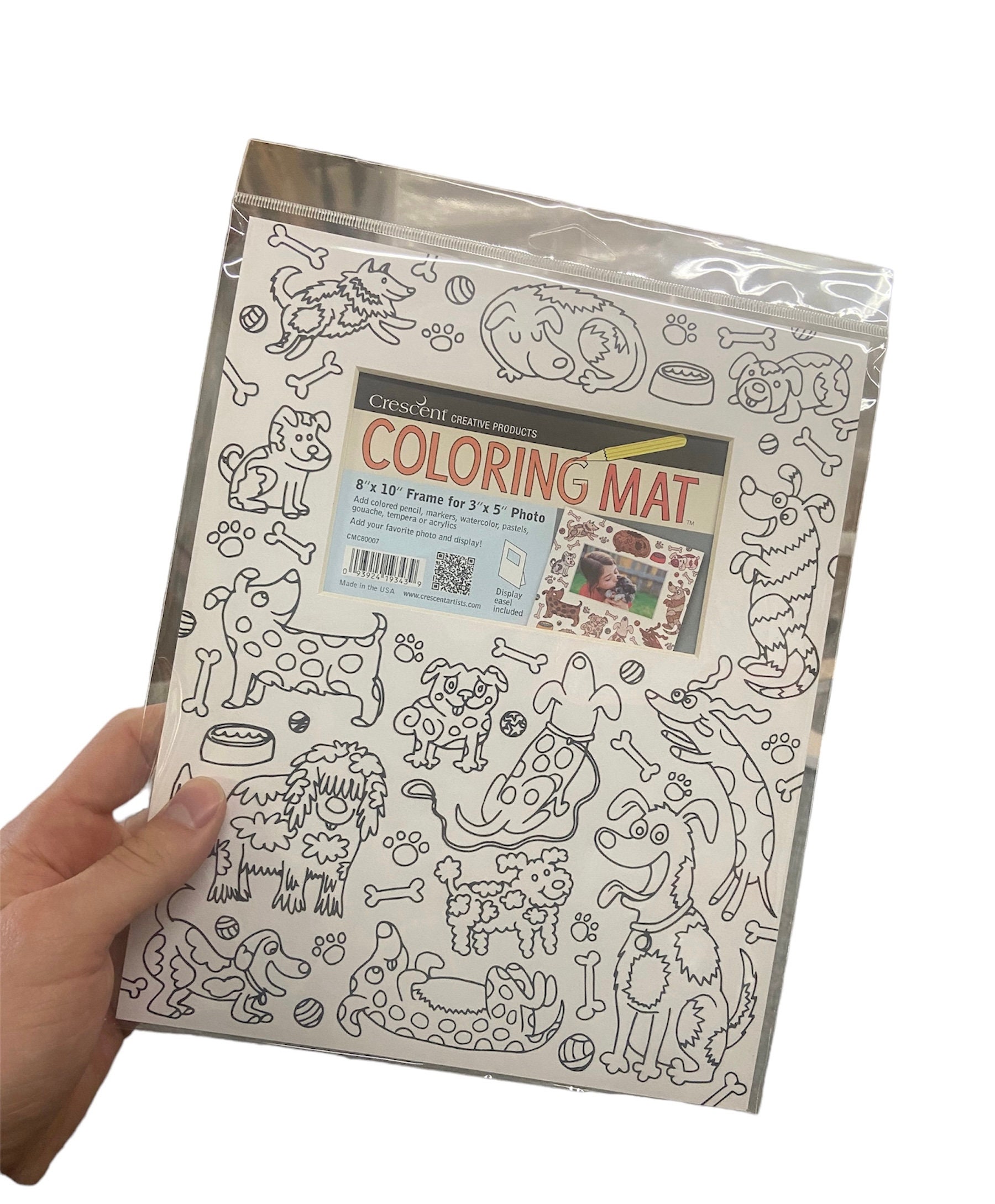 Crescent Creative Products Kit Coloring Mat, Doodle, Animals Coloring ...