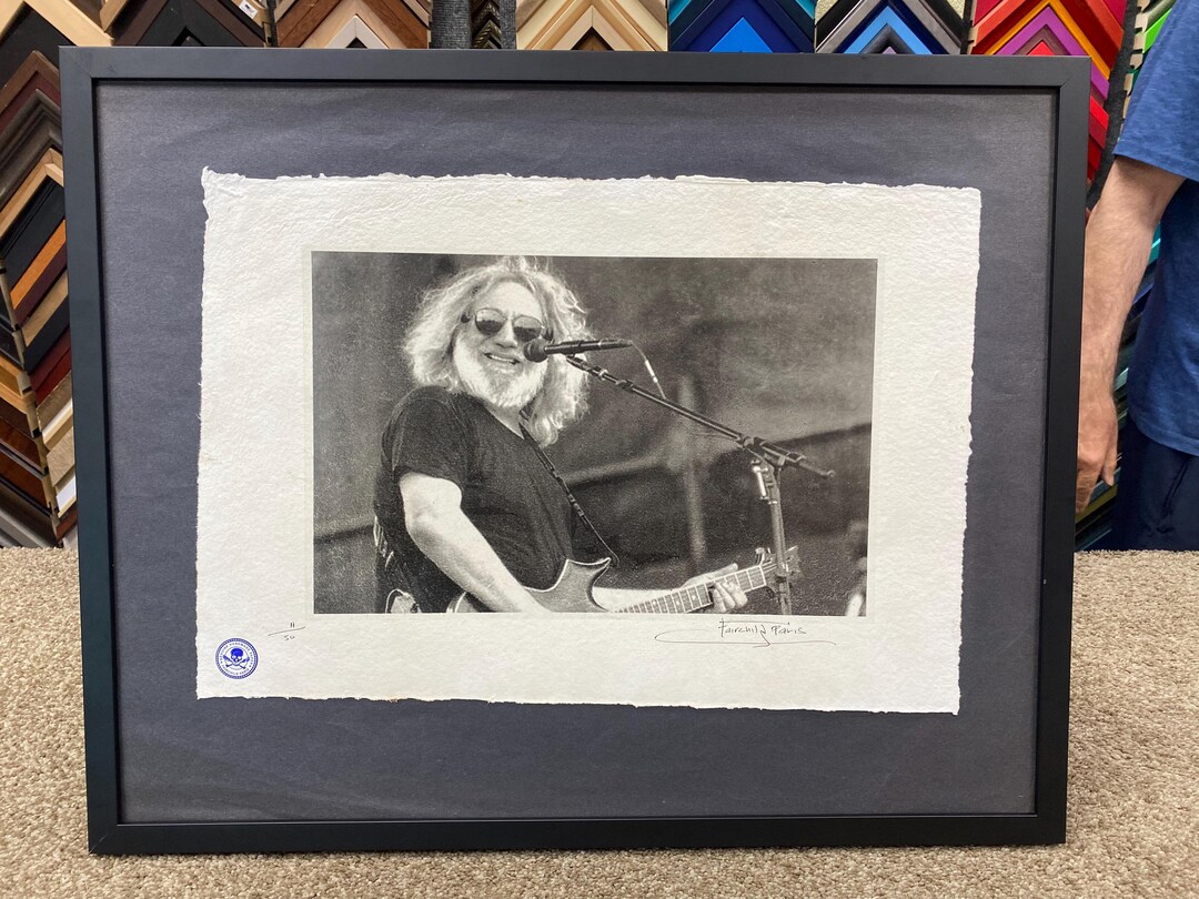 Jerry Garcia Print Signed Fairchild Paris - Etsy
