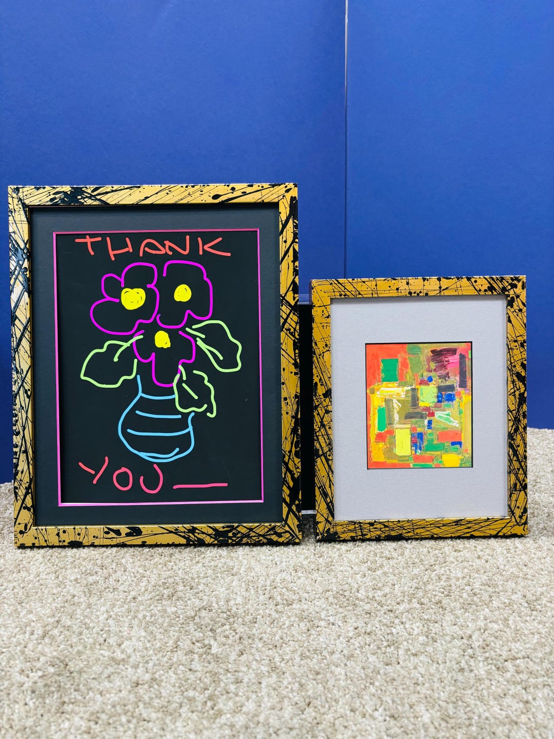 Vola Frame – Hand Painted Decorative Frame Made in Italy, Splatter ...