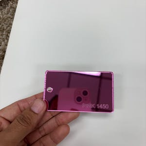 Pink Mirror Acrylic Blanks, Colored Cast Sheets for Laser Cutting ...