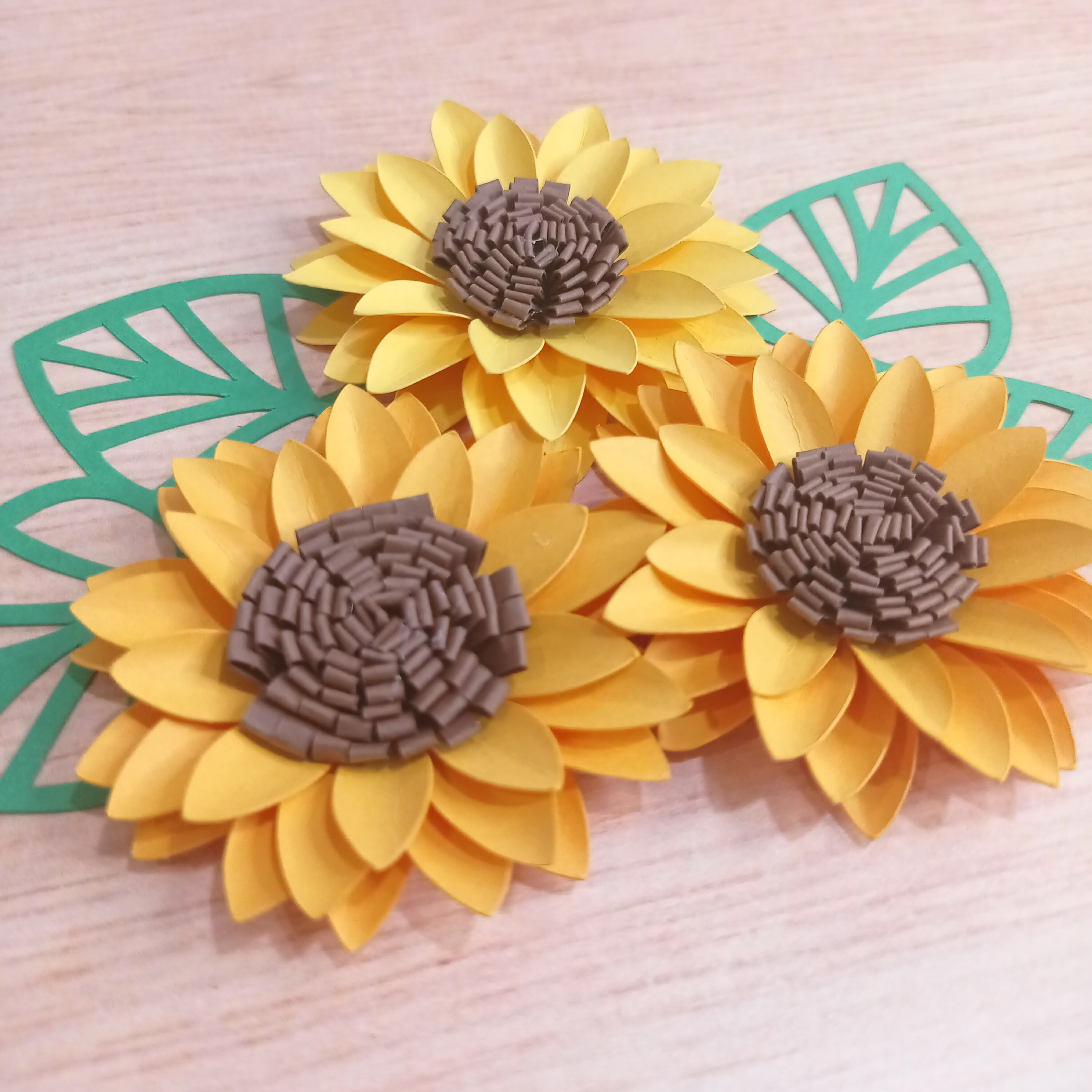 Sunflower Templates - Diy Sunflowers - Digital Template for Making ...