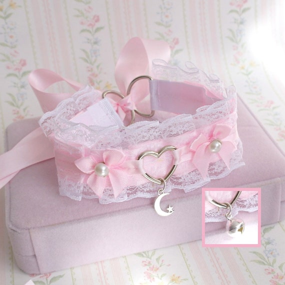 Choose Your Style Little Crescent Moon / Bell Baby Pink - Etsy