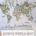 WORLD MAP Wall Decal for Kids, World Map Wall Decal, Wordl Map Sticker ...
