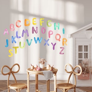 Alphabet Wall Decal, Alphabet Letters, Classroom Wall Decal, Nursery ...