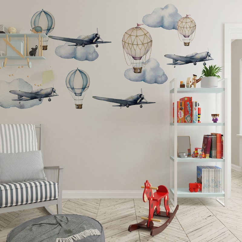 Plane Wall Decal - Etsy