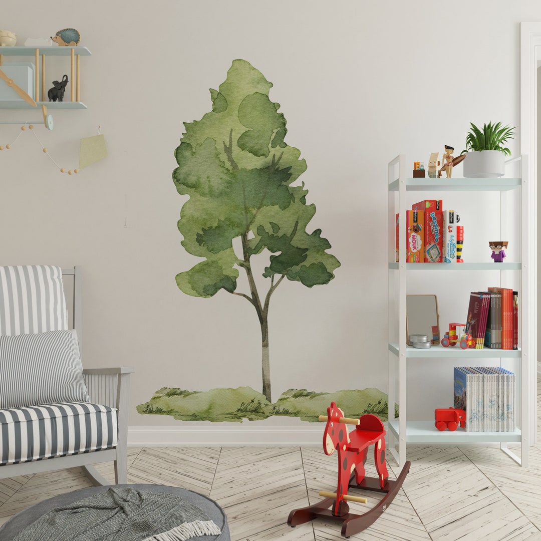 Large Tree Wall Decals, Tree Wall Sticker, Forest Wall Decals, Large ...