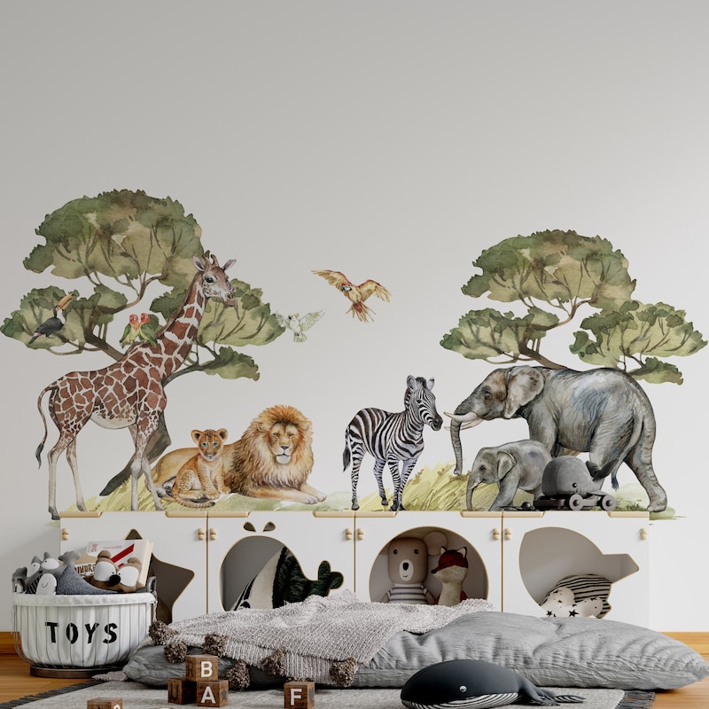 Safari Wall Stickers - Etsy