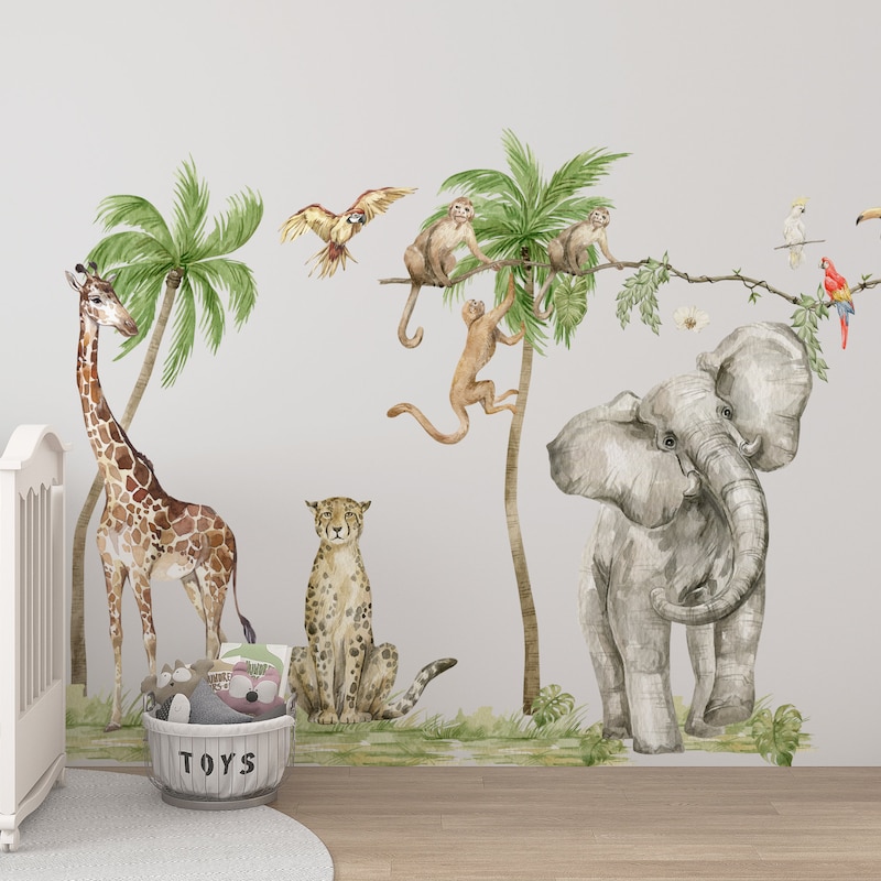 Safari Animal Decals - Etsy