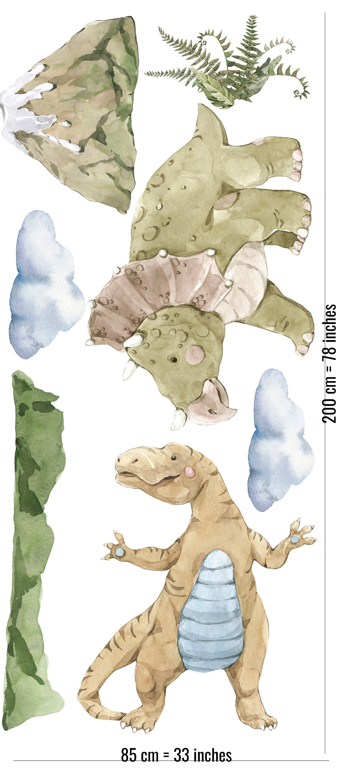 Dinosaur Wall Decal Dinosaur Wall Decor Dinosaur Wall - Etsy