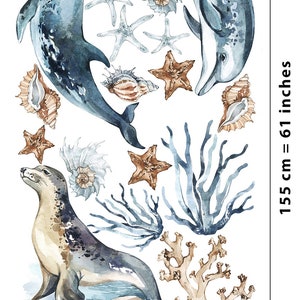 Sea World Ocean Wall Decal for Kids Room, Wall Stickers for Nursery ...