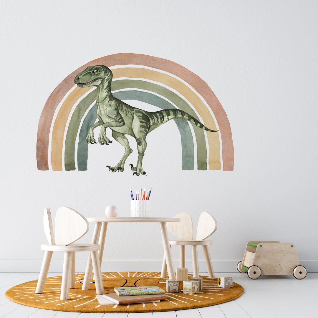 Dinosaur Wall Decal Big Set, Dinosaur Wall Stickers, Jurassic in Boy ...