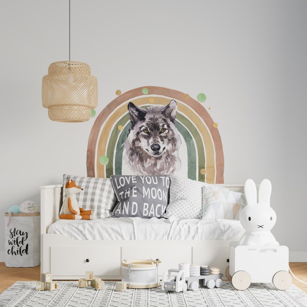 Wolf Wall Decal - Etsy