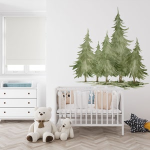 Large Trees Wall Decal Forest Wall Decal Large Forest Wall - Etsy