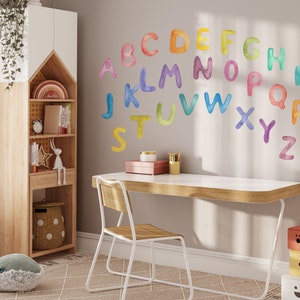 Alphabet Wall Decal, Alphabet Letters, Classroom Wall Decal, Nursery ...