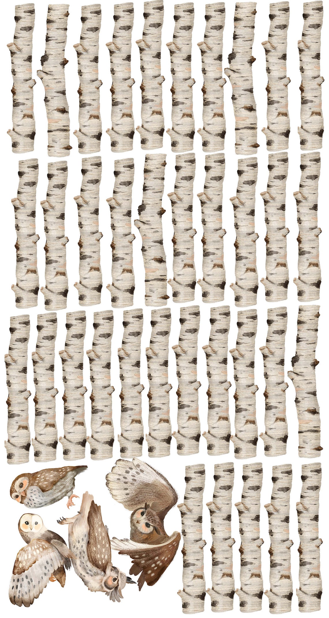 Nursery Birch Tree Decal Tree Wall Decal Birch Tree Decor - Etsy