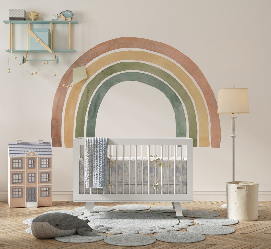 Rainbow Wall Decal, Boho Rainbow Decor, Rainbow Stickers, Rainbow Wall ...