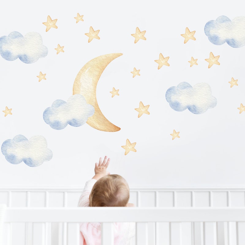 Cloud Wall Decals - Etsy