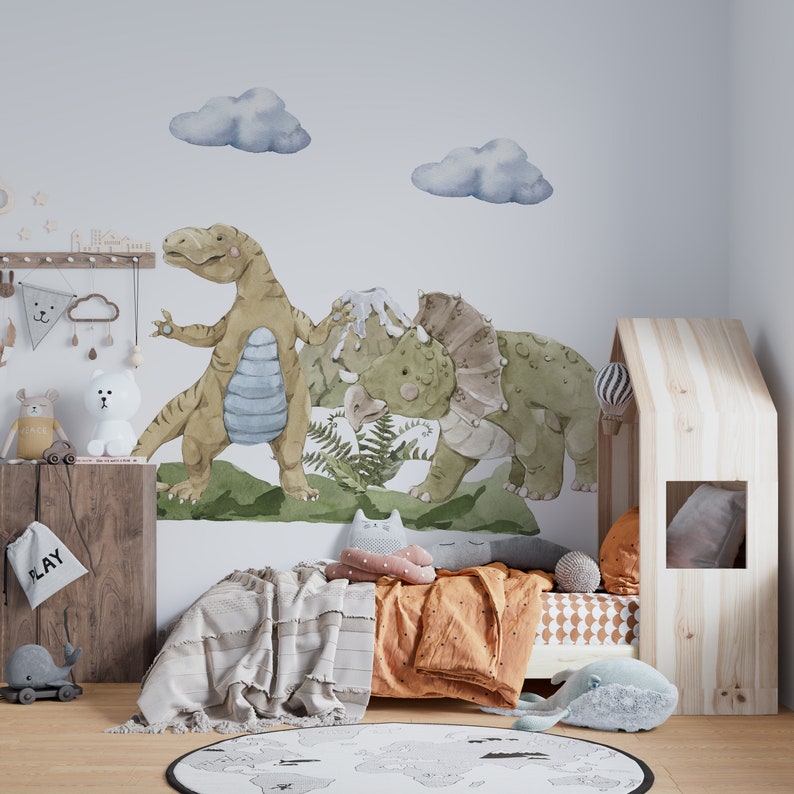 Dinosaur Wall Decal Dinosaur Wall Decor Dinosaur Wall | Etsy