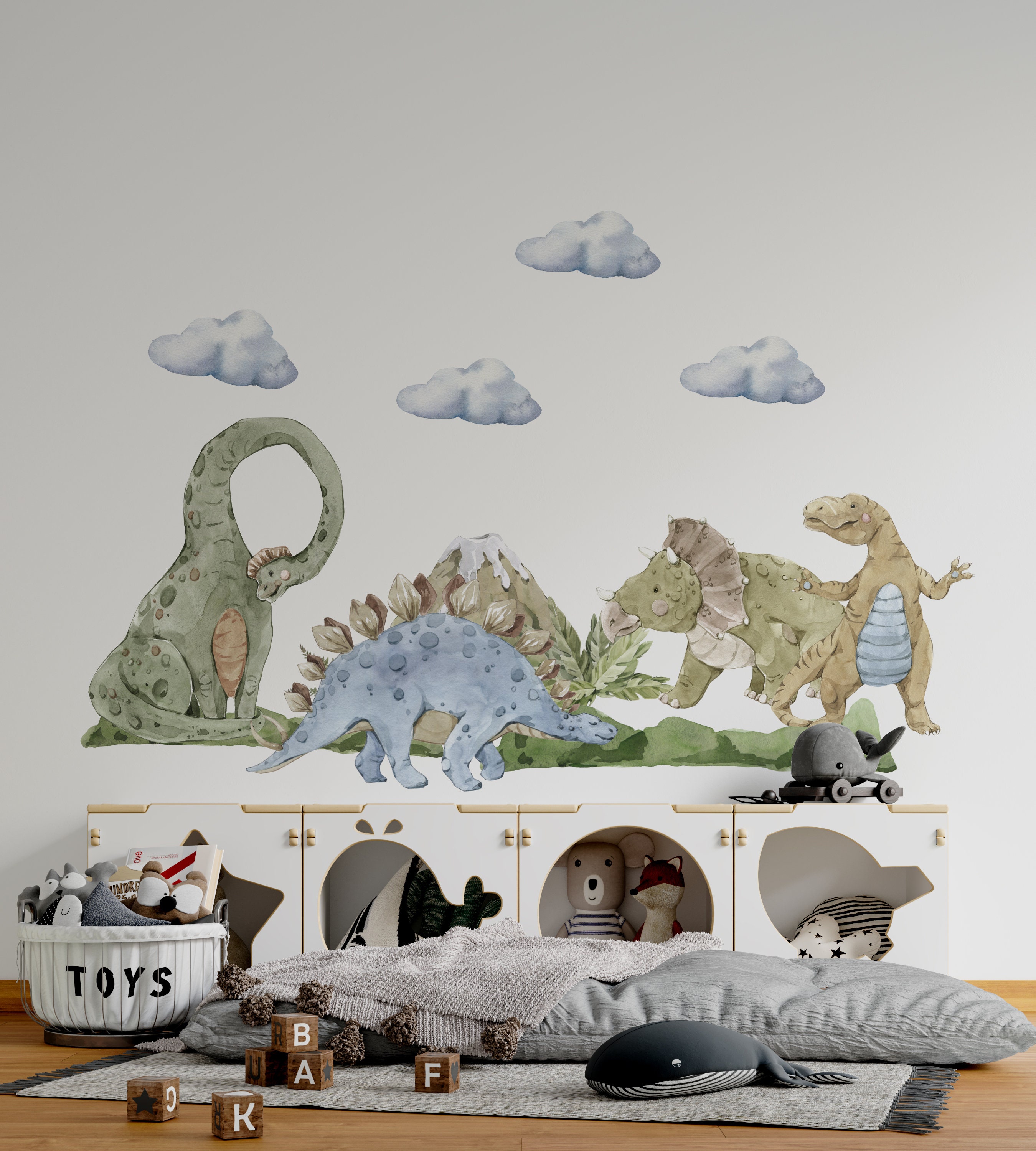 Dinosaur Wall Decal, Dinosaur Wall Decor, Dinosaur Wall Stickers ...