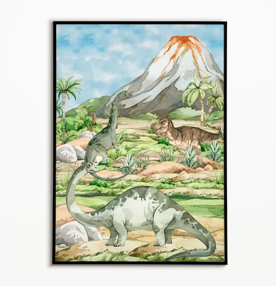 Dinosaur Posters T Rex Poster Dinosaur Prints Dinosaur - Etsy