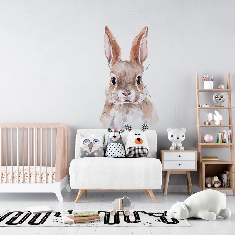 Bunny Wall Decal - Etsy