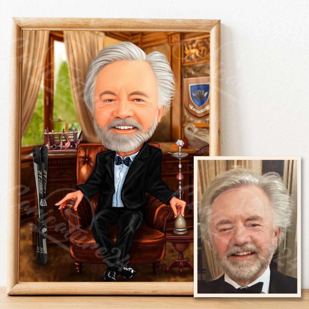 Retirement Portrait Art: Honor a Lifetime of Hard Work With Custom Art ...