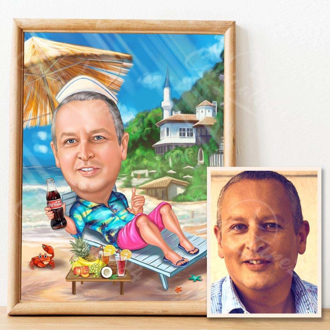 Custom Retirement Portrait: Personalized Art to Celebrate Your Next ...