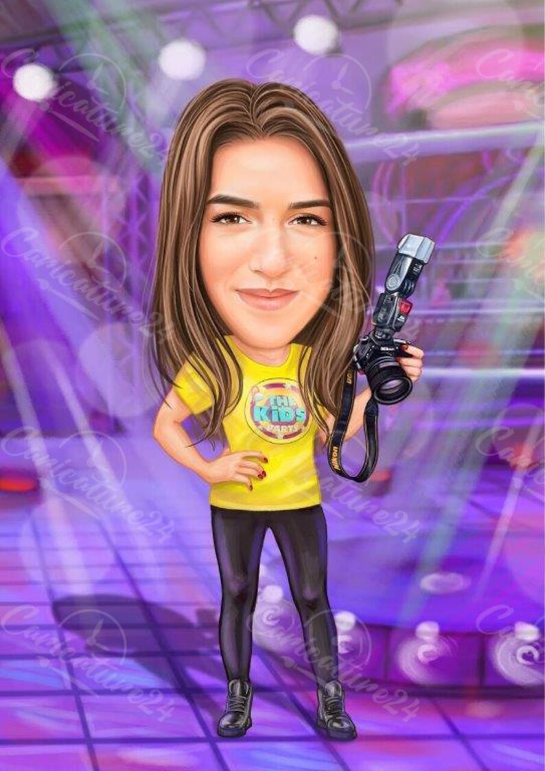 Singer Caricature Singer Portrait Caricature From Photo - Etsy UK